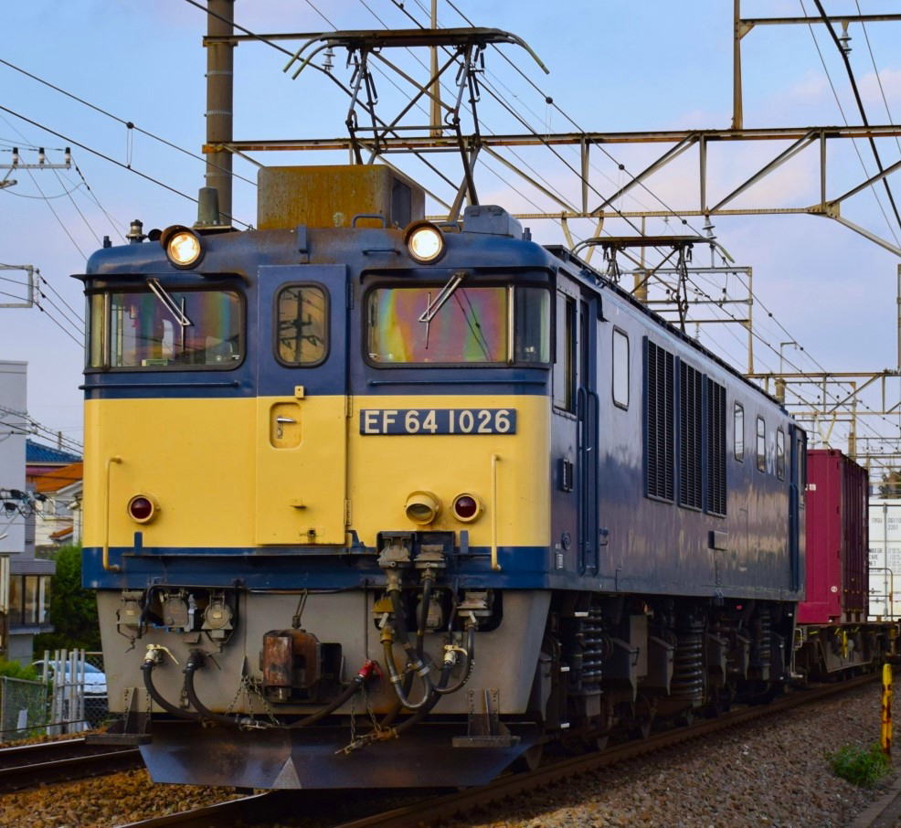 山男の顔 EF64-1026 1094ﾚ 鹿島スタジアム発-東京ターミナル 東所沢-新秋津